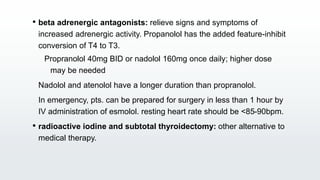 Anaesthesia Management Thyroid by Dr. Animesh | PPTX