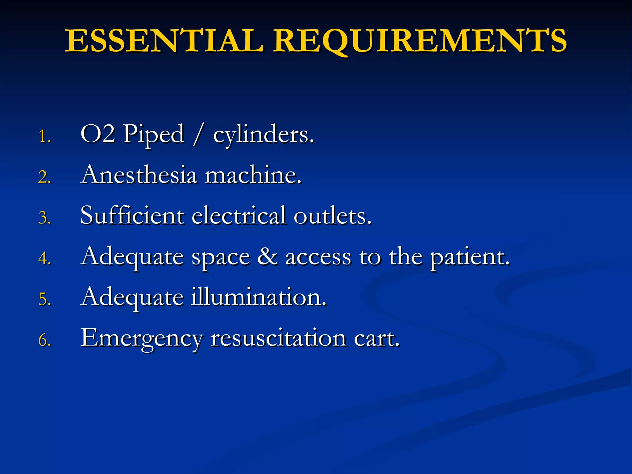 Anaesthesia outside operating room | PPT