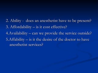 Anaesthesia outside operating room | PPT