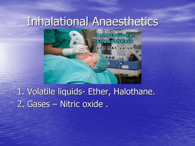 Anaesthesia power point for BAMS students | PPT