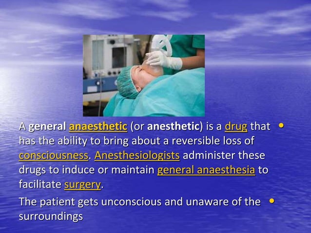 Anaesthesia power point for BAMS students | PPT