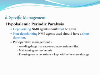 Anaesthetic Considerations in Neuromuscular disease | PPTX