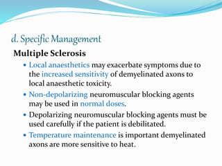 Anaesthetic Considerations in Neuromuscular disease | PPTX