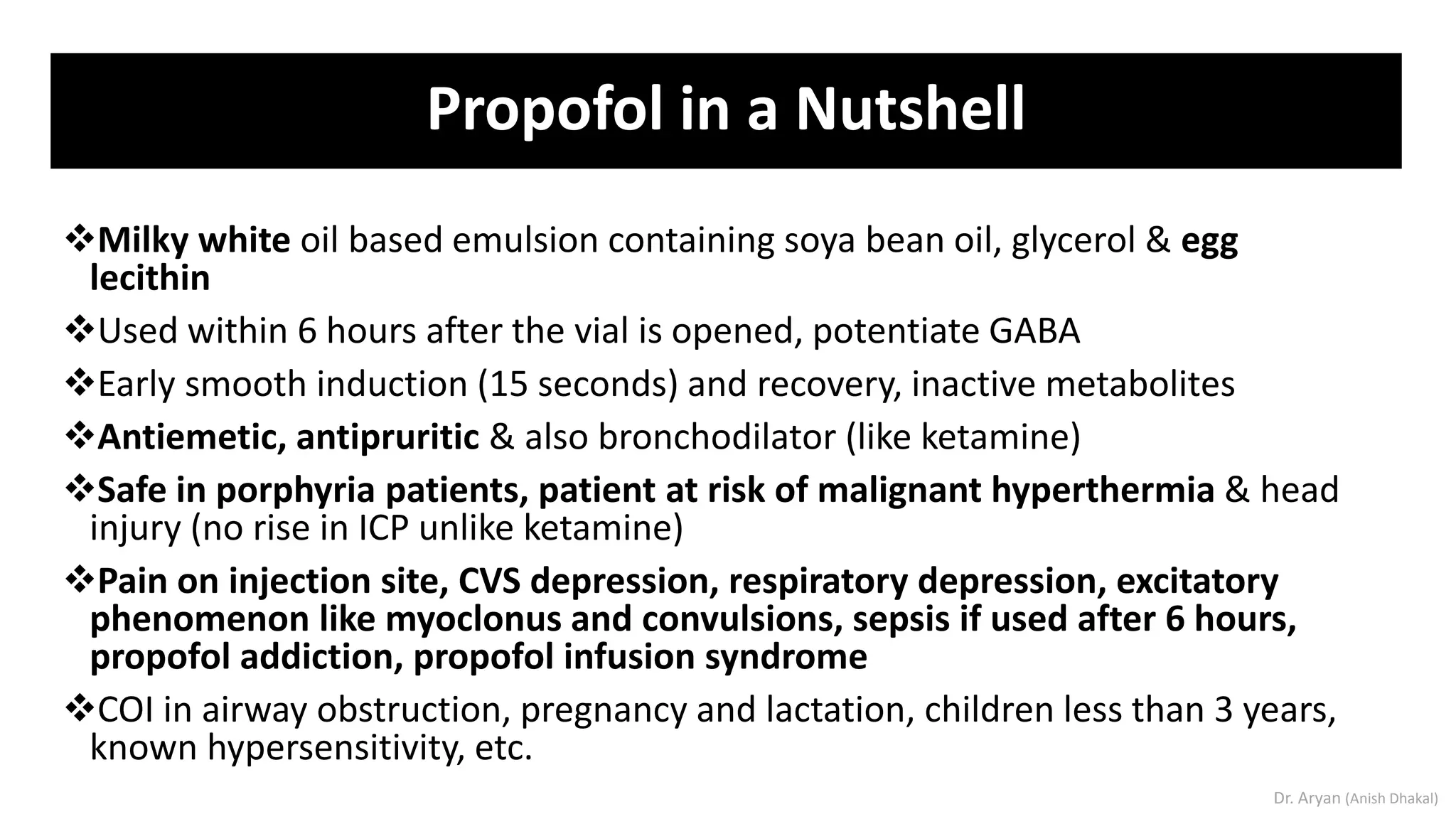 Anaesthesia Review Booklet by Dr. Aryan (Medical Booklet Series by Dr ...