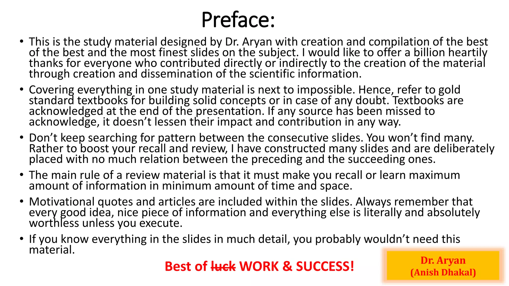 Anaesthesia Review Booklet by Dr. Aryan (Medical Booklet Series by Dr ...