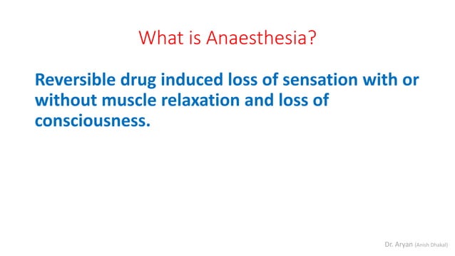 Anaesthesia Review Booklet by Dr. Aryan (Medical Booklet Series by Dr ...