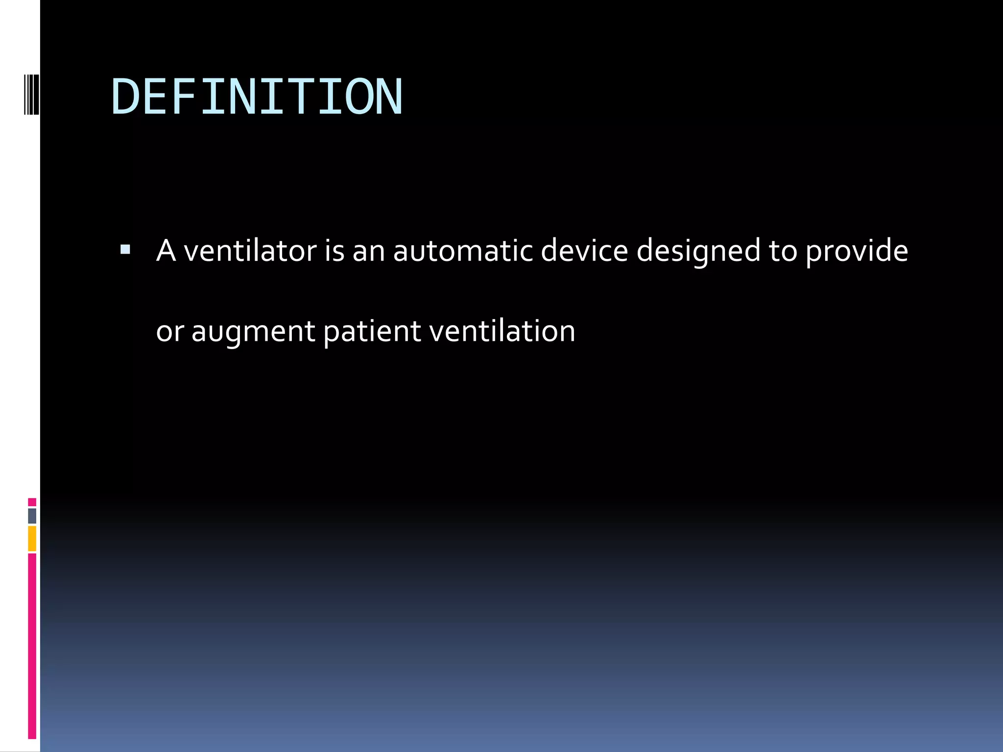 Anaesthesia ventilators | PPTX