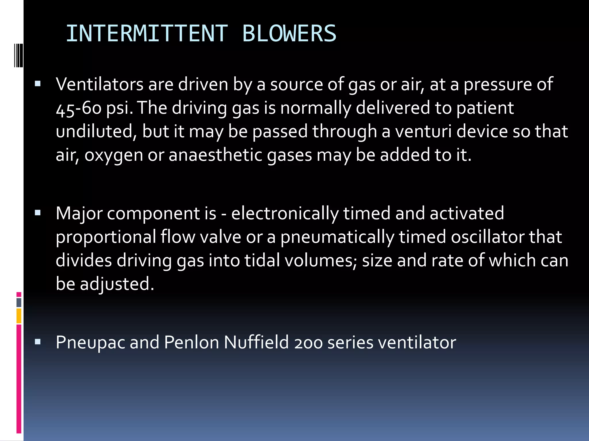 Anaesthesia ventilators | PPTX