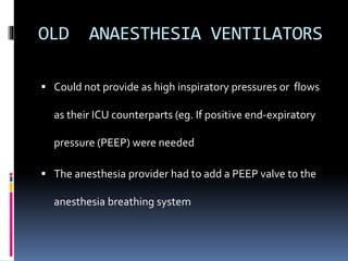Anaesthesia ventilators | PPTX