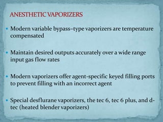 Anaesthesia workstation | PPTX
