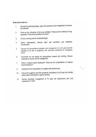 Anaesthesiology | PDF