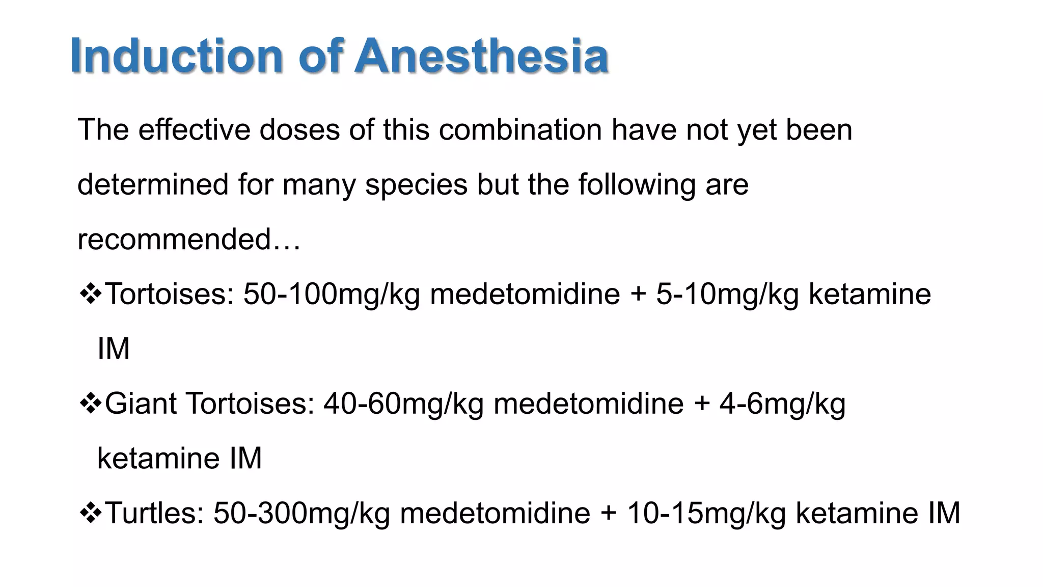 reptile anaesthesia | PPTX