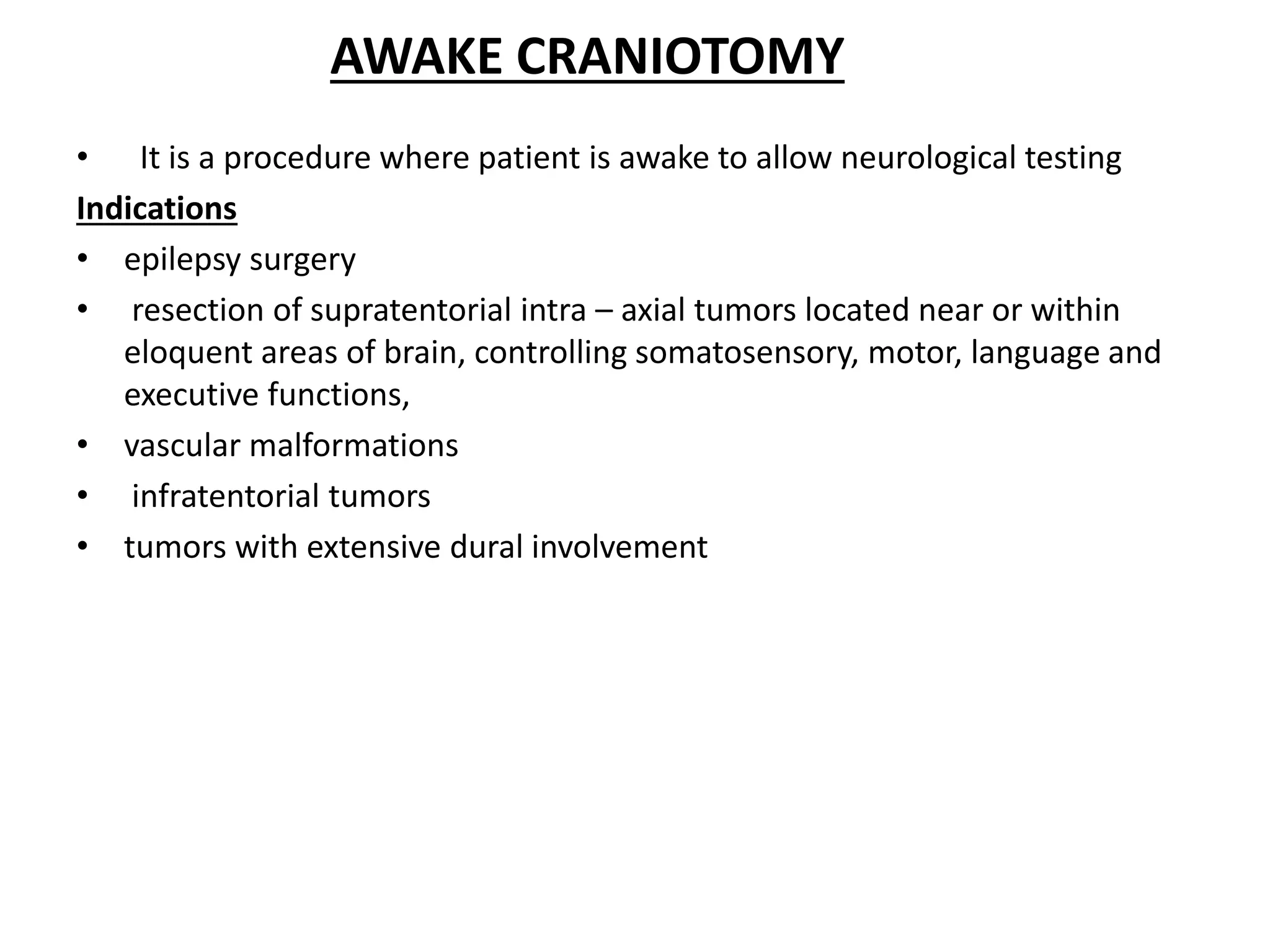 Anaesthetic concers in neurosurgery | PPTX