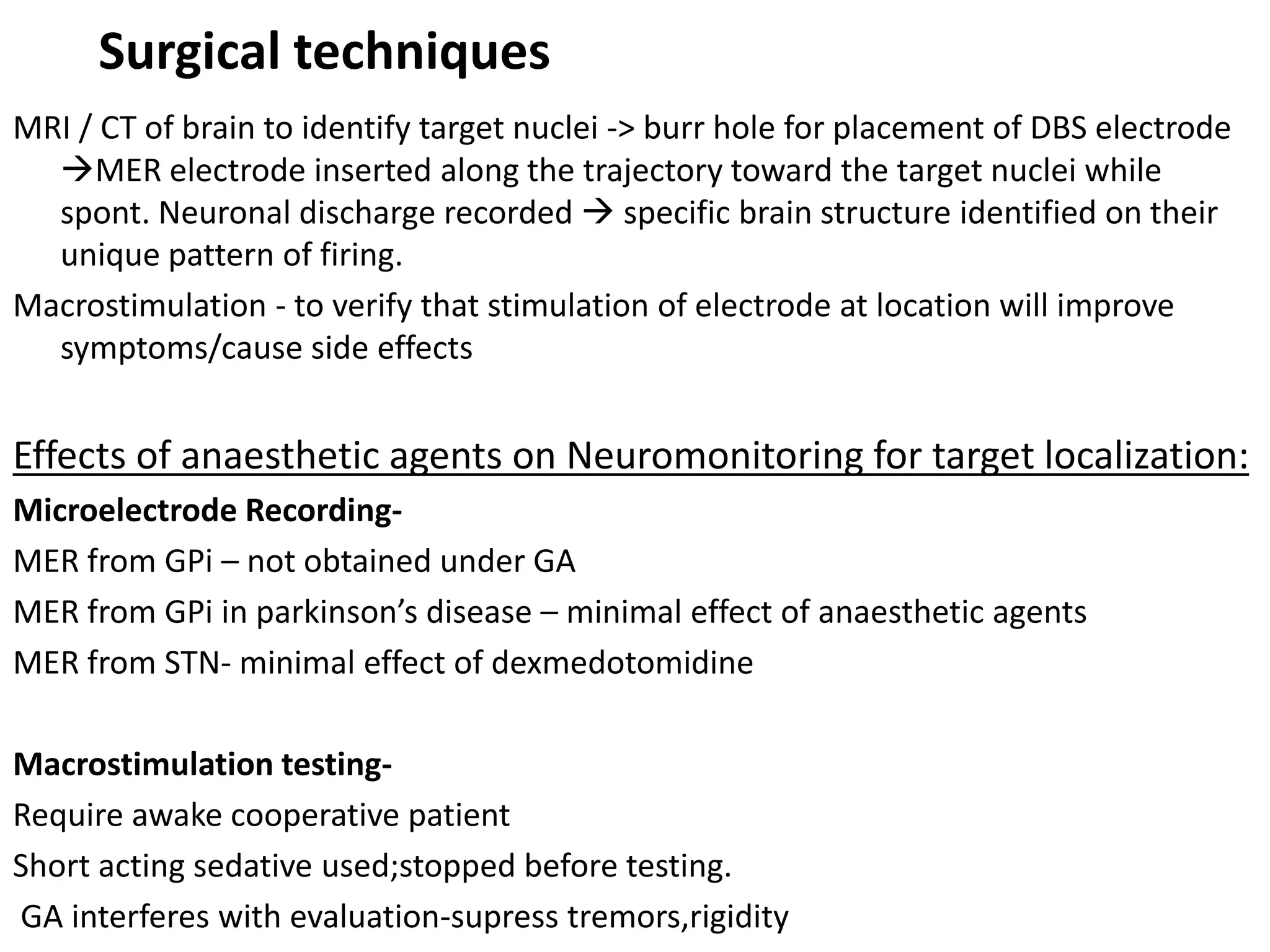 Anaesthetic concers in neurosurgery | PPTX