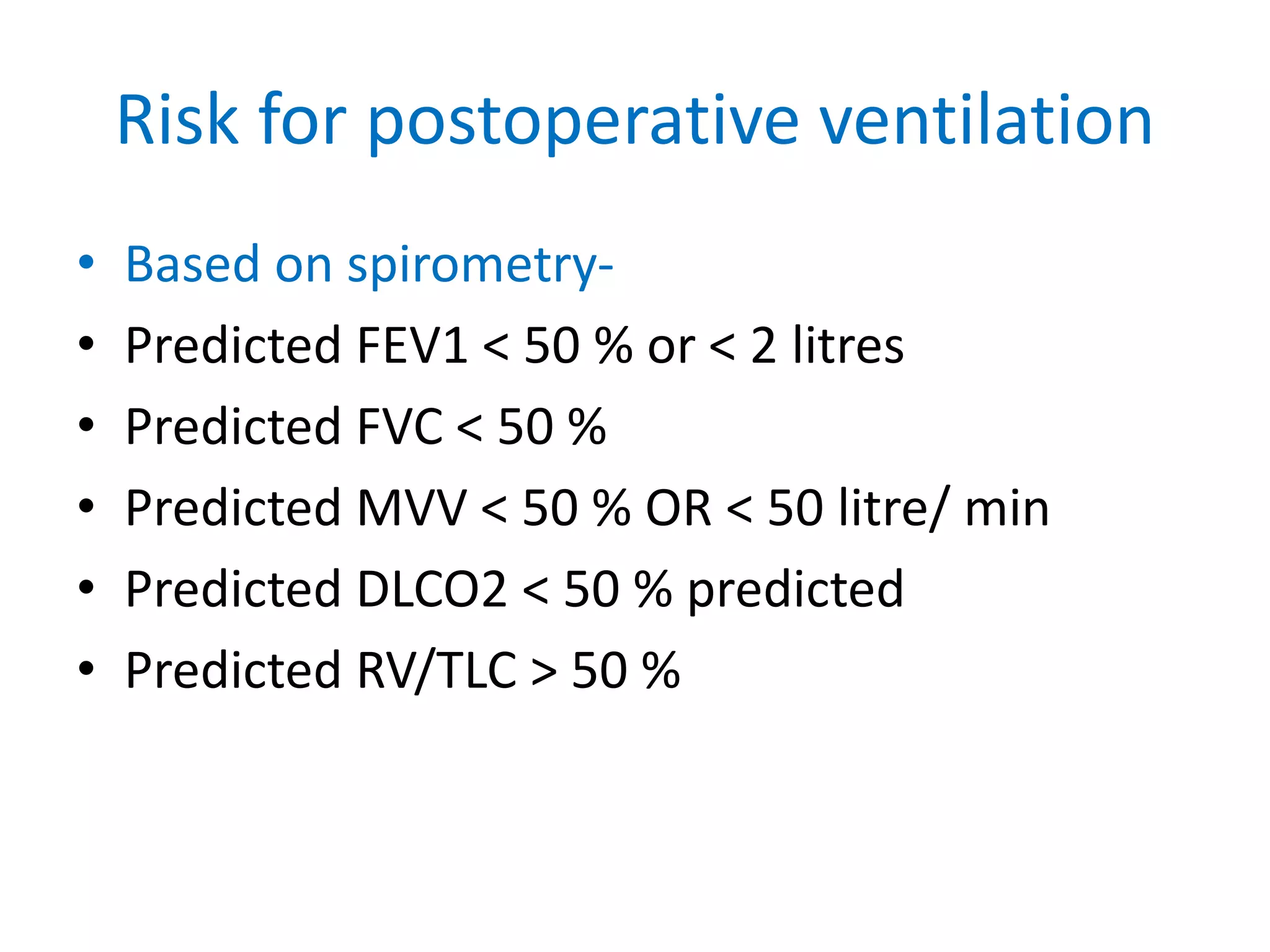 Anaesthetic consideration for one lung ventilation | PPTX