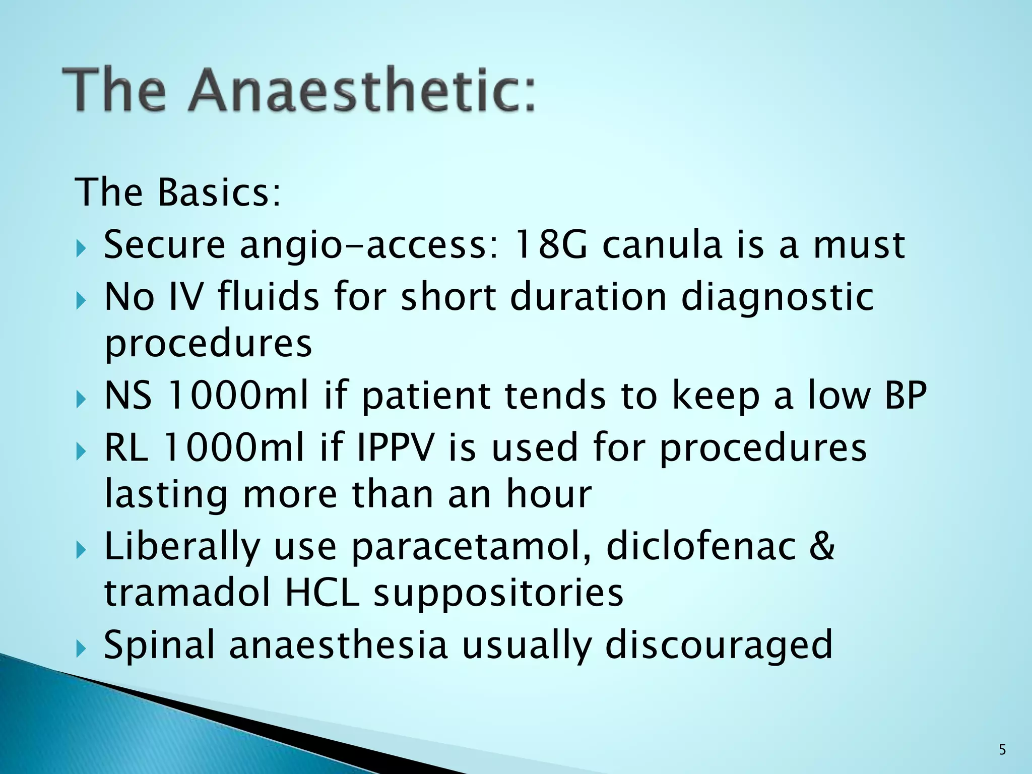 Anaesthetic considerations for pelvic endoscopic surgery | PPTX | Lung ...