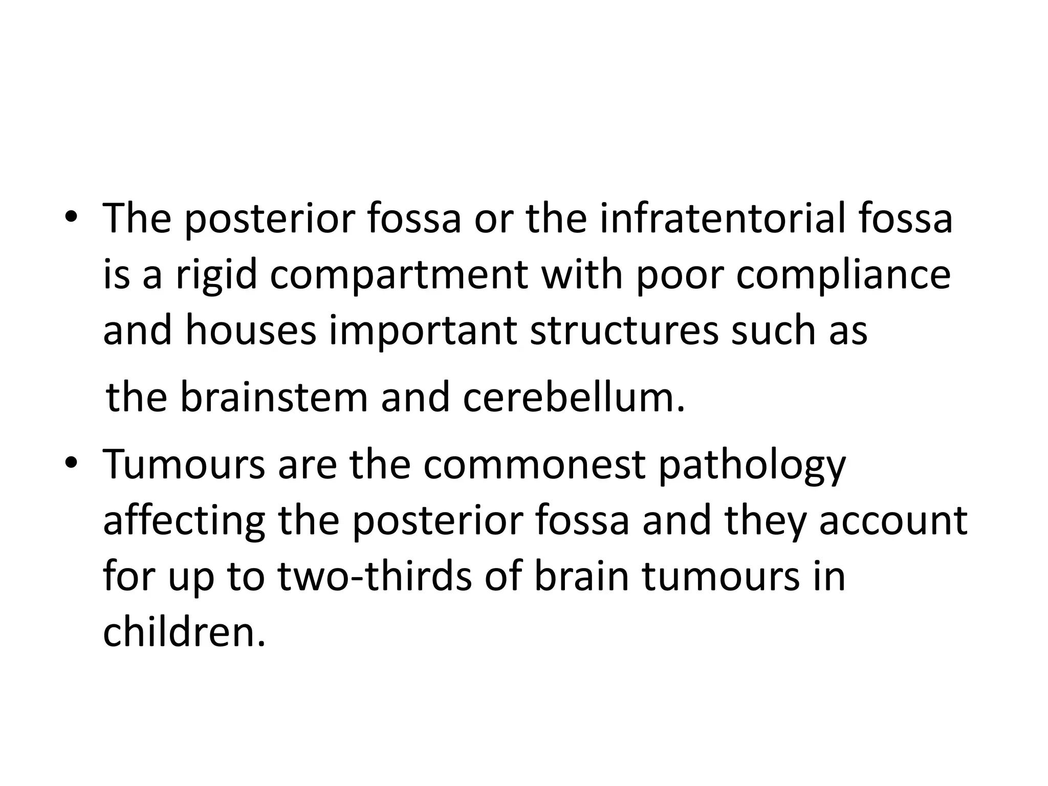 Anaesthetic considerations for posterior fossa surgery | PPTX