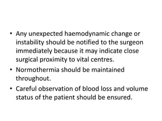 Anaesthetic considerations for posterior fossa surgery | PPTX