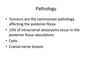 Anaesthetic considerations for posterior fossa surgery | PPTX