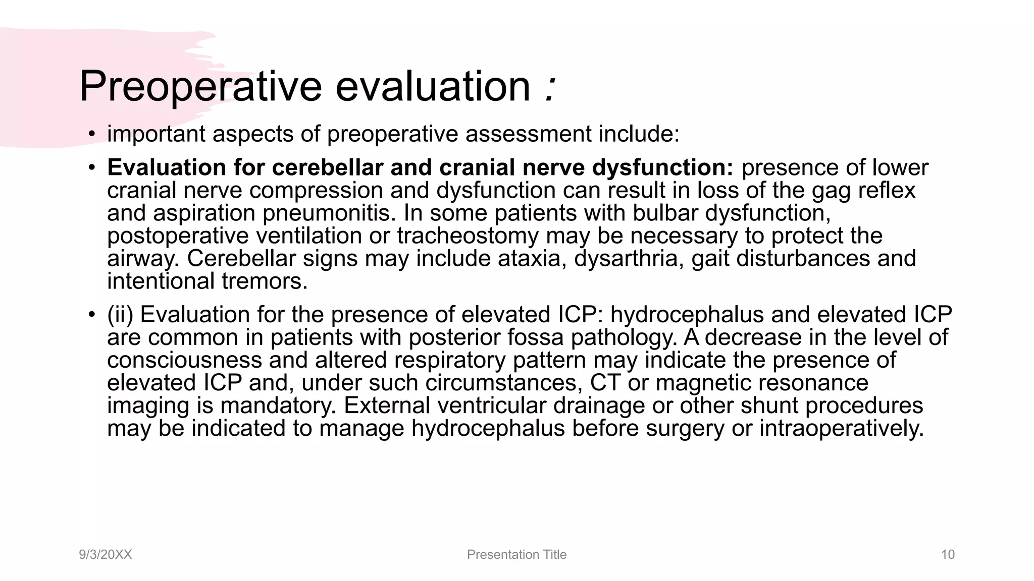 Anaesthetic Considerations For Posterior Fossa Surgery.pptx