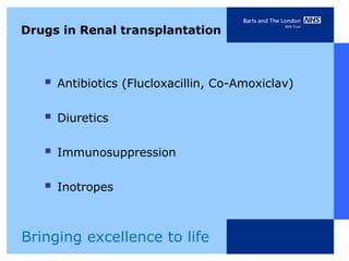 Anaesthetic implications of chronic kidney disease and transplantation | PPT
