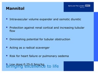 Anaesthetic implications of chronic kidney disease and transplantation | PPT