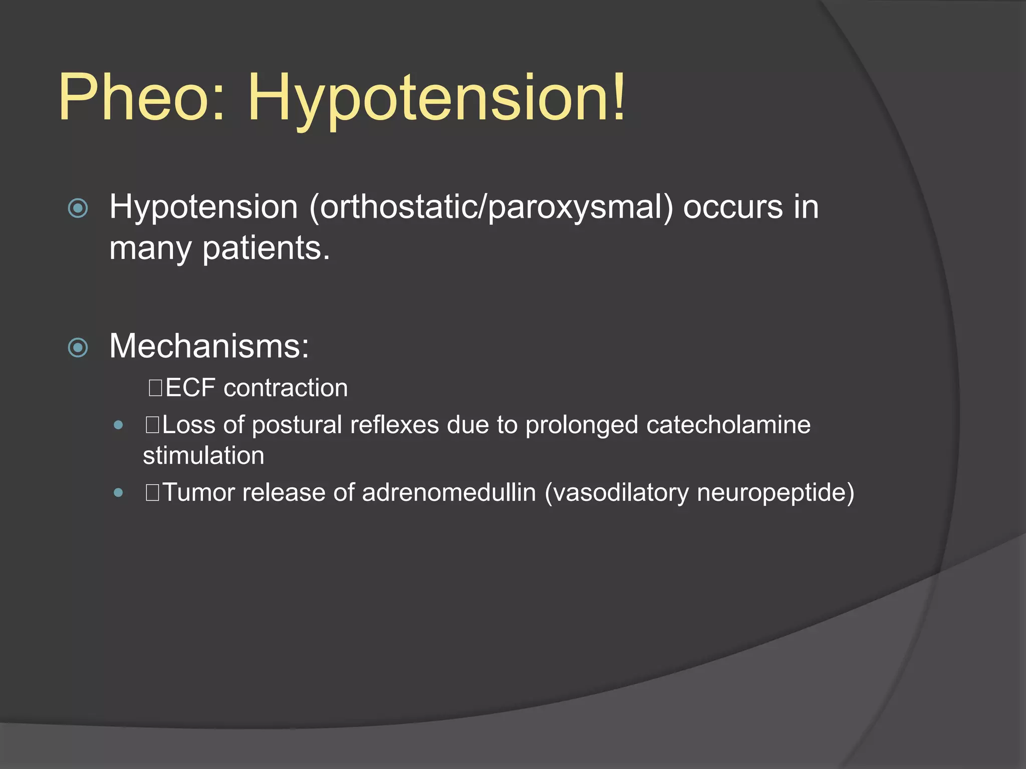 Anaesthetic management of pheochromocytoma | PPTX