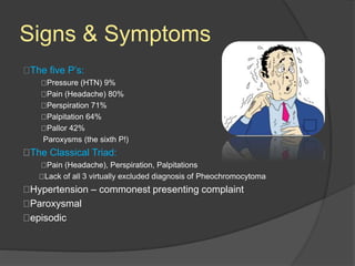Anaesthetic management of pheochromocytoma | PPTX