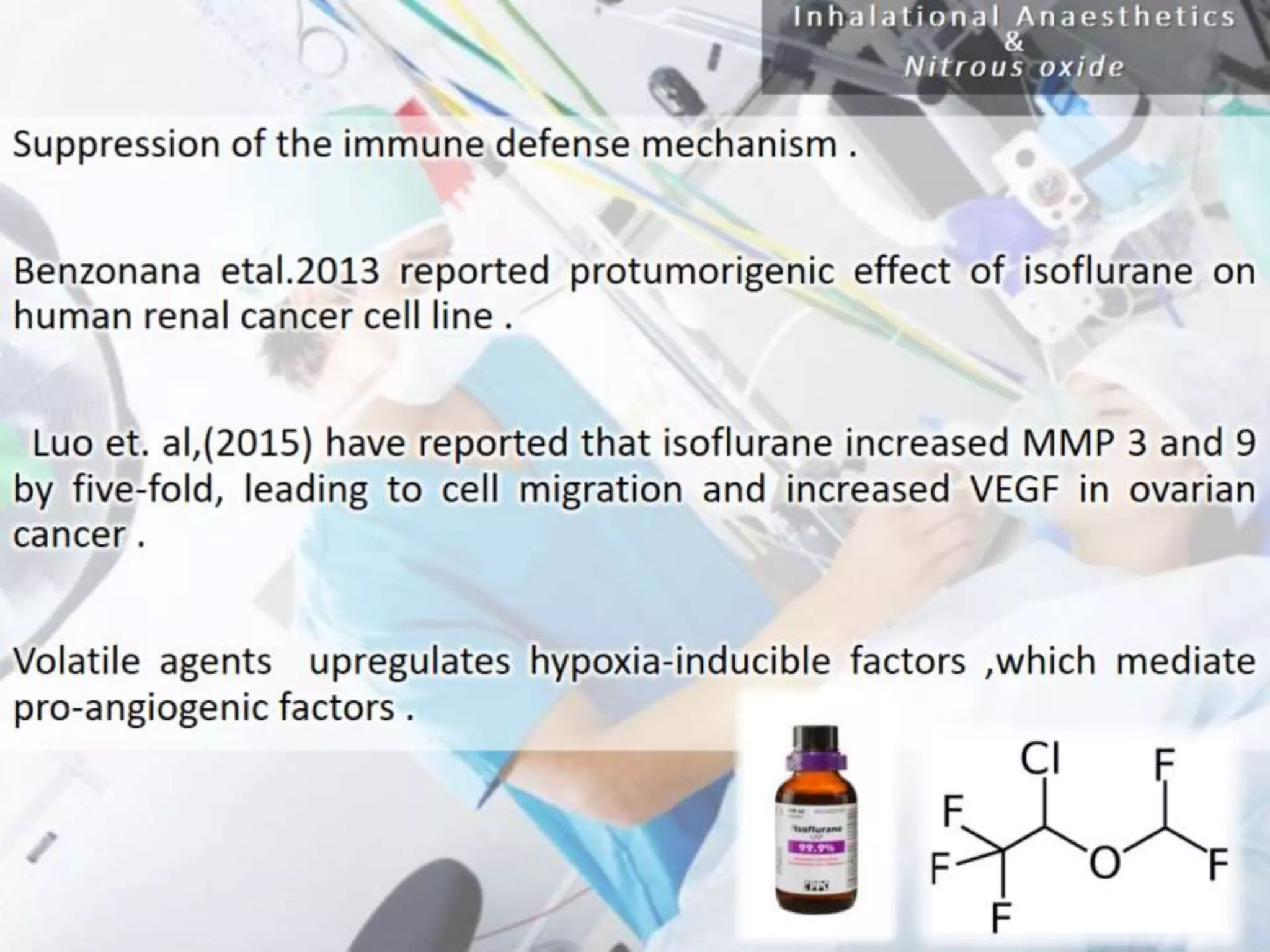 Role of Anaesthetic Techniques in Prevention of Cancer Recurrence | PPT