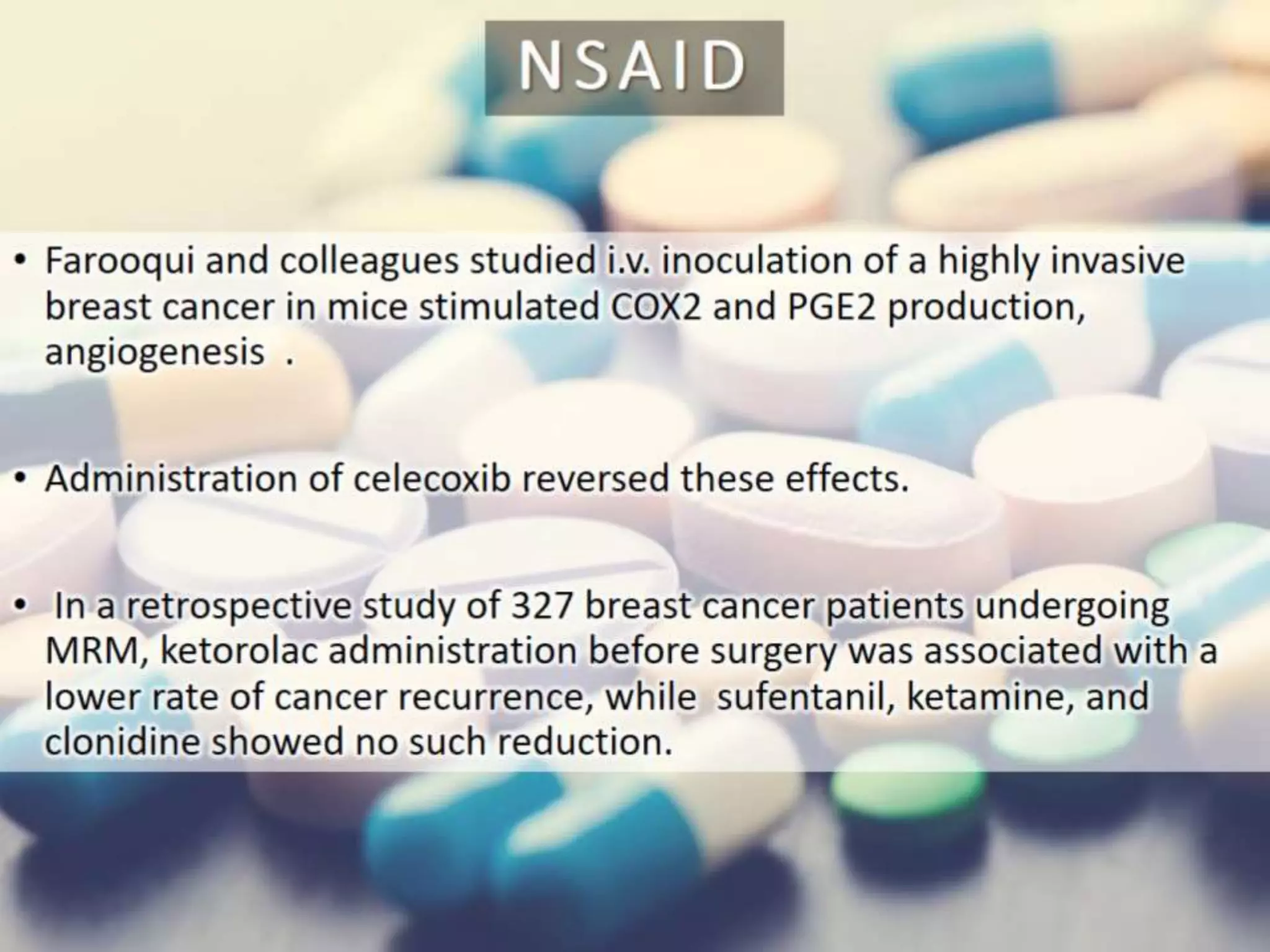 Role of Anaesthetic Techniques in Prevention of Cancer Recurrence | PPT