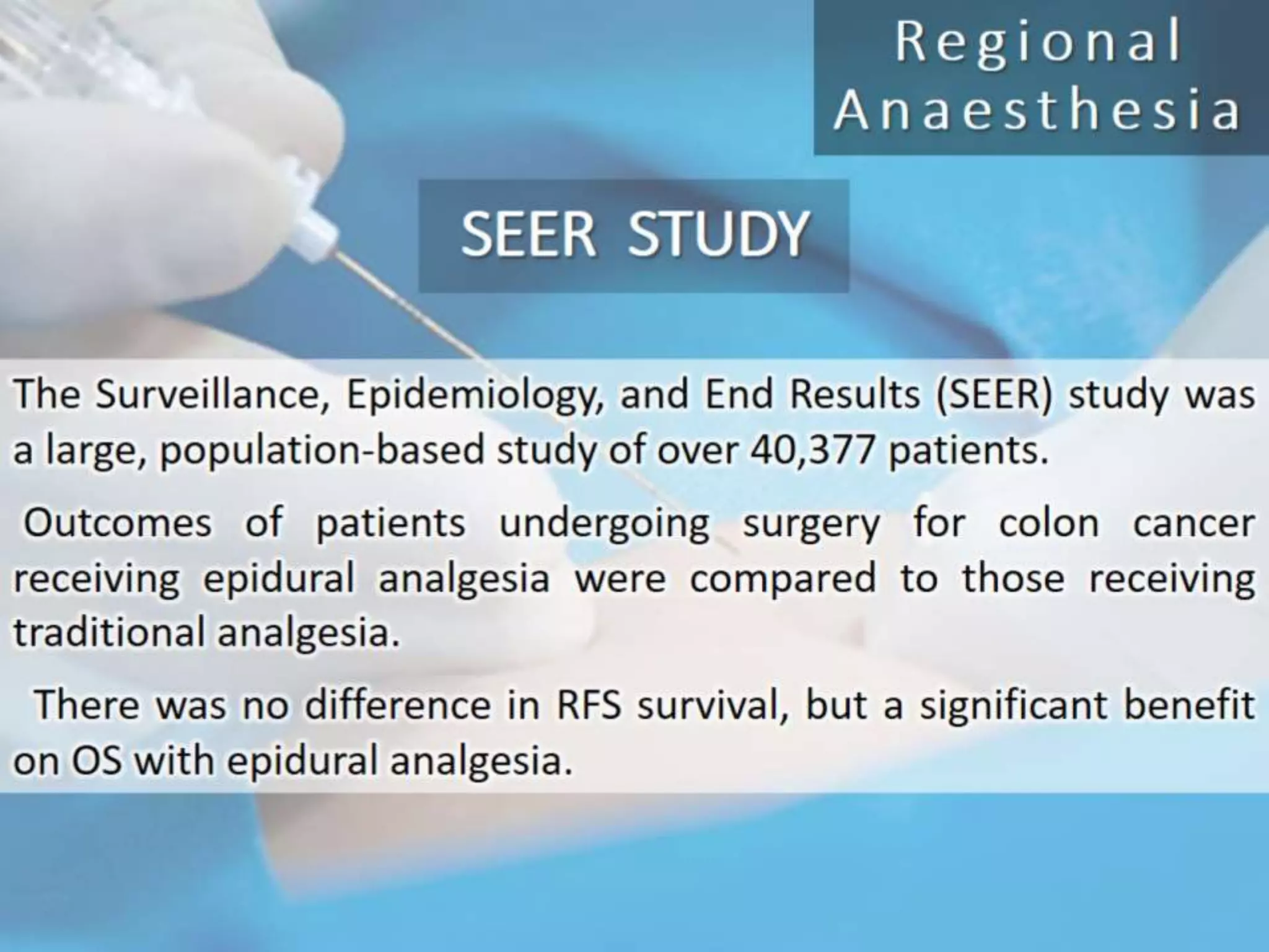 Role of Anaesthetic Techniques in Prevention of Cancer Recurrence | PPT