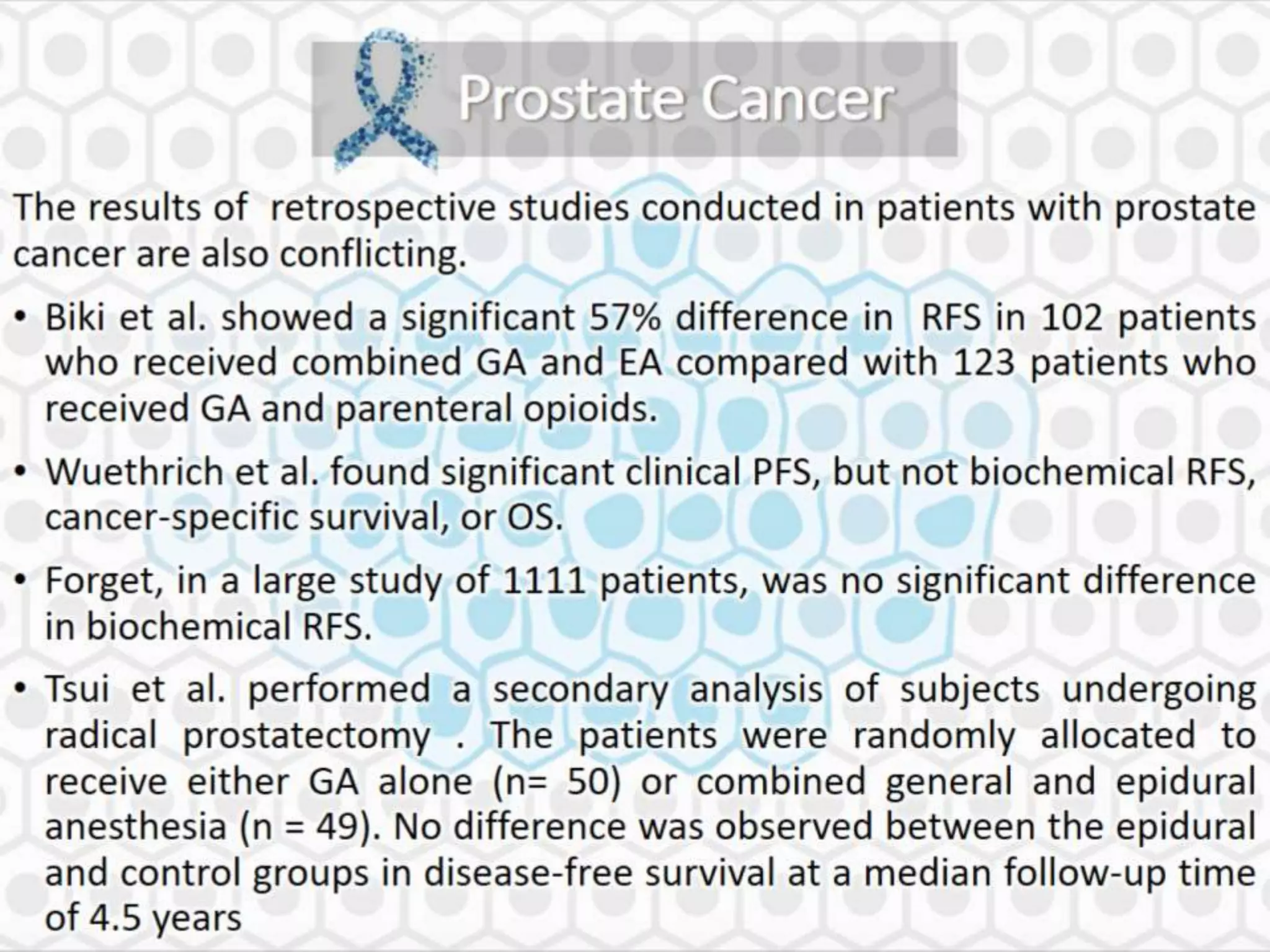 Role of Anaesthetic Techniques in Prevention of Cancer Recurrence | PPT