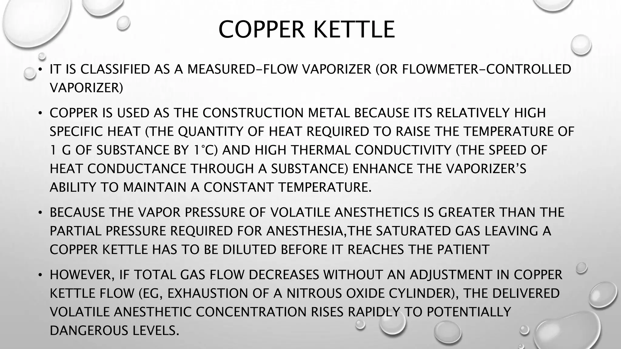 Anaesthetic vapourizers | PPTX