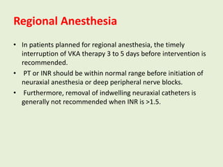 anaeth. consideration DOAC. and anticoagulant drugspdf | PDF