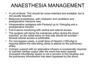 ANESTHESIA FOR TOF SURGERY | PPT