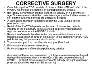 ANESTHESIA FOR TOF SURGERY | PPT