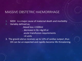 Anaethetic Management of Obstetric Haemorrhage.pptx