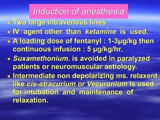 Anaethetic management of scoliotic patients | PPT