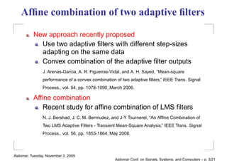 An Affine Combination Of Two Lms Adaptive Filters | PDF