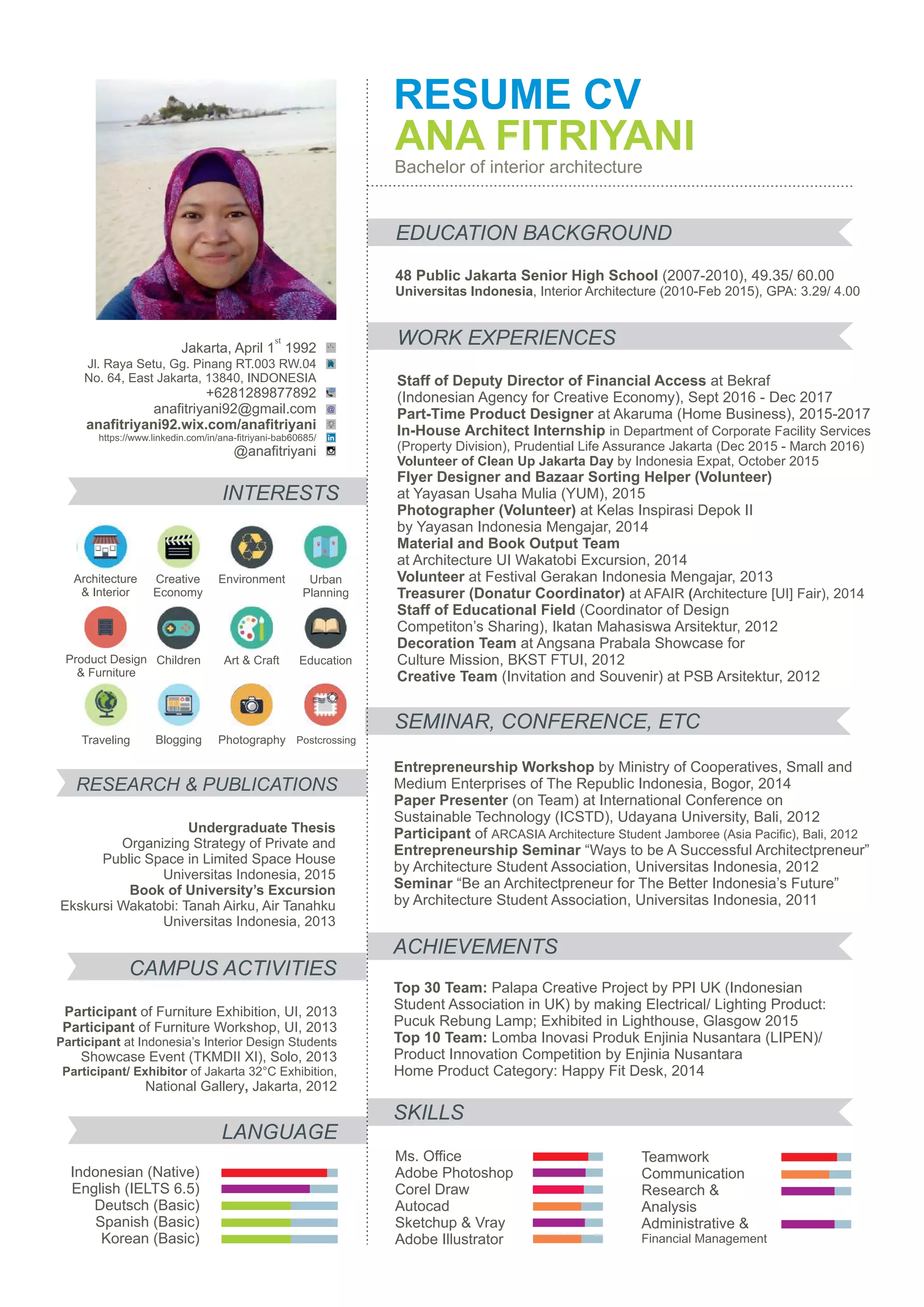 ANA FITRIYANI - RESUME 2018 | PDF
