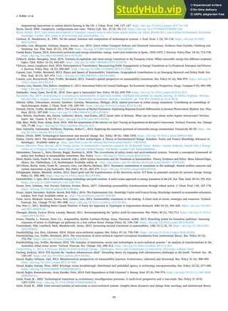 An Agenda For Sustainability Transitions Research State Of The Art And ...