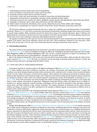 An Agenda For Sustainability Transitions Research State Of The Art And ...