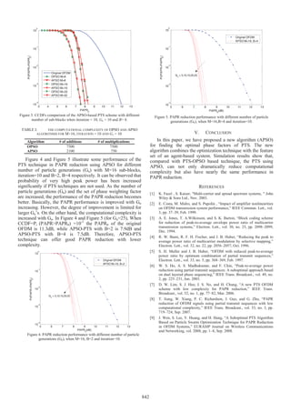 An agent based particle swarm optimization for papr reduction of ofdm systems | PPT