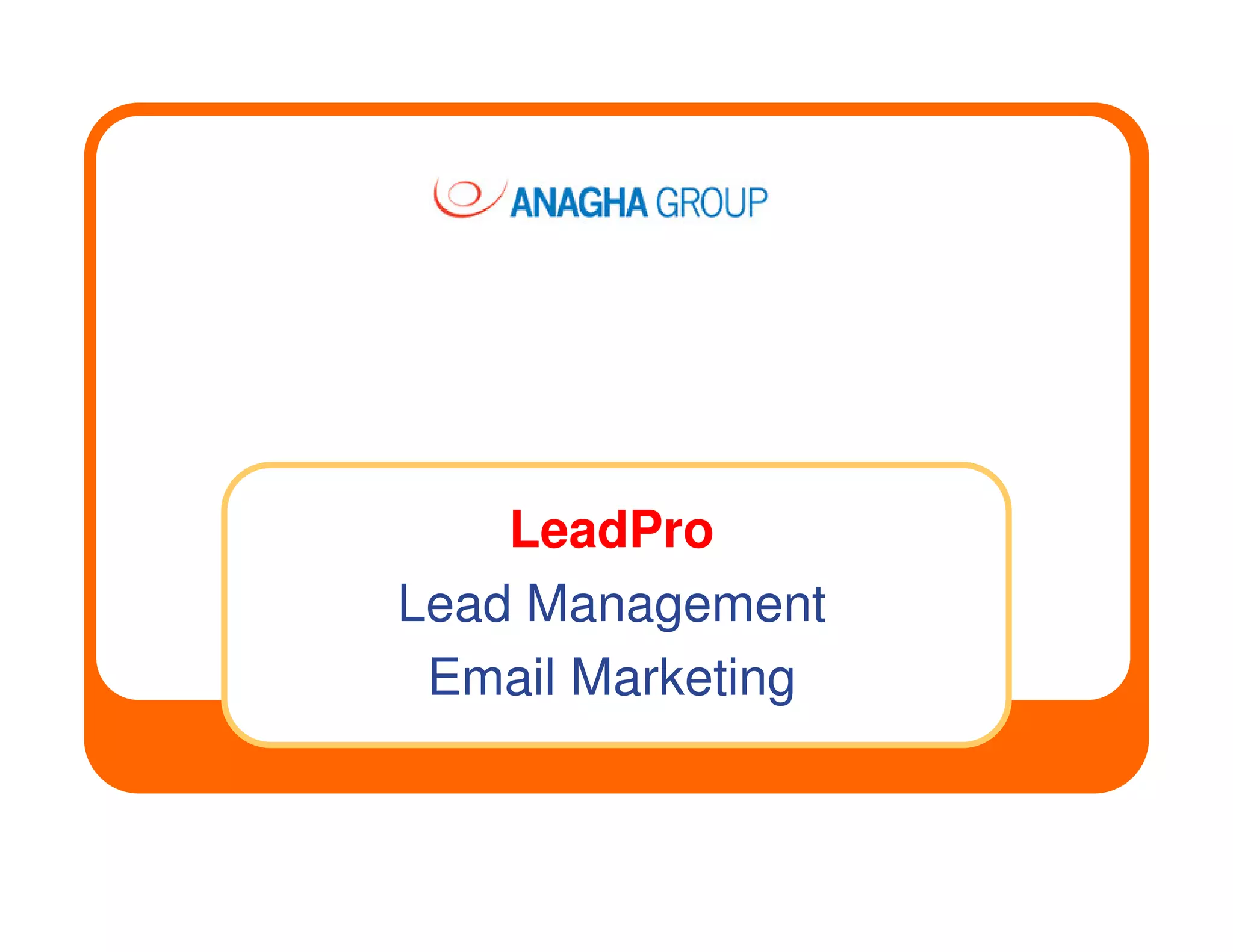 LeadPro Marketing Automation Software V2 | PPT