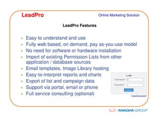 LeadPro Marketing Automation Software V2 | PPT
