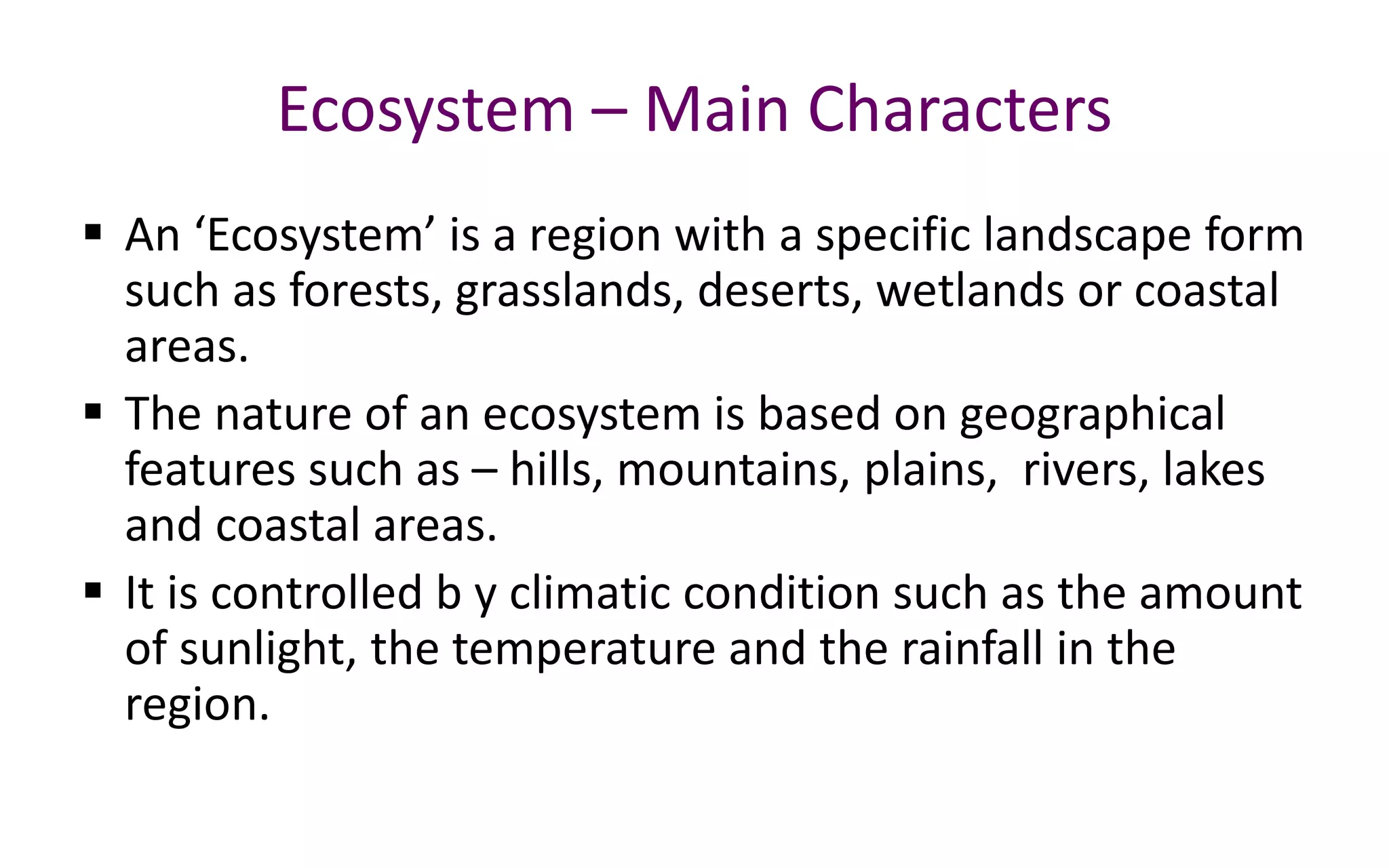 Forest Ecosystem | PPTX