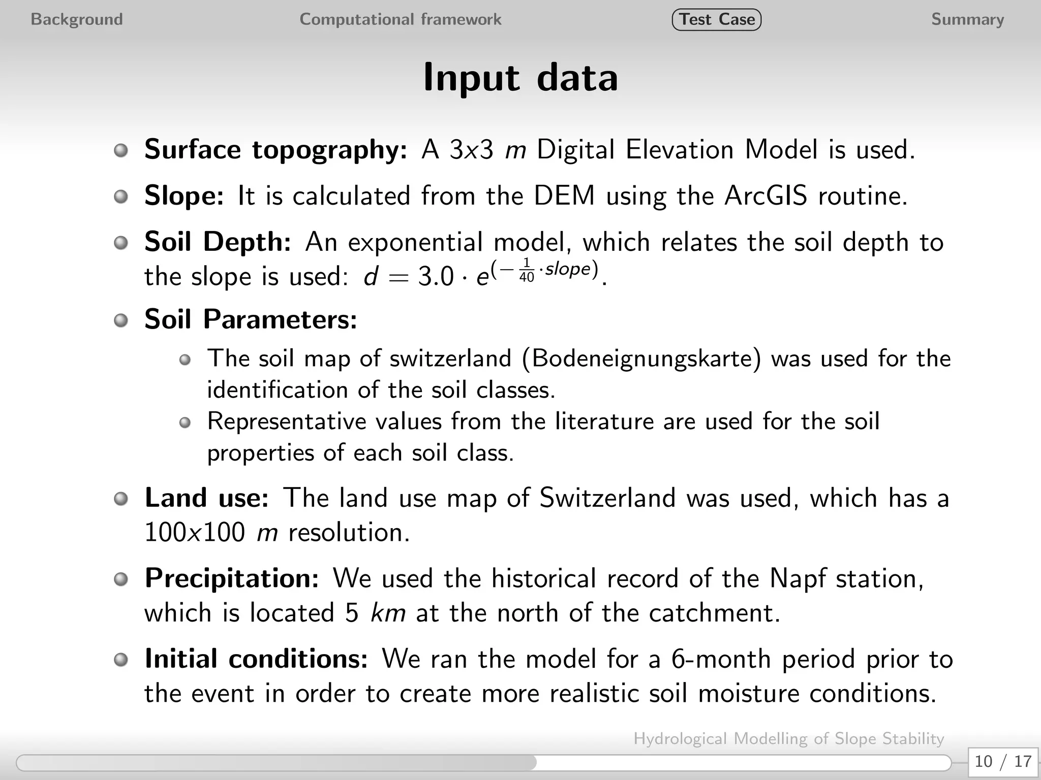 Hydrological Modelling of Slope Stability | PPT