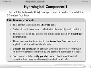 Hydrological Modelling of Slope Stability | PDF