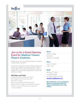 Anaheim Grand Opening Event | PDF