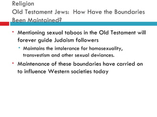 Sexual Taboos in Western Society: A look At the Use of Boundaries | PPT ...